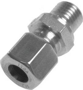 3/4'' NPT Buitendraad x 16S RVS Rechte Knelfitting 400 Bar DIN 2353 | Tameson.nl