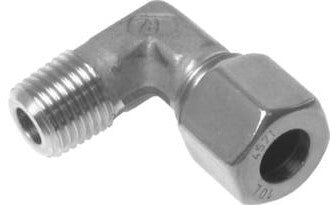 3/4'' NPT Buitendraad x 20S RVS L-Knelfitting 90 graden 400 Bar DIN 2353 | Tameson.nl
