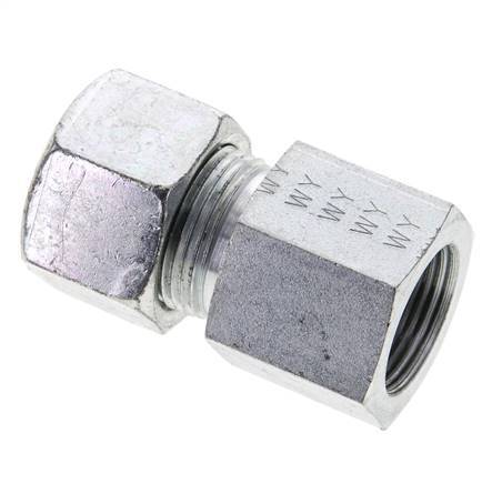 16S & M22x1.5 Verzinkt Stalen Rechte Snijringkoppeling Binnendraad 400bar ISO 8434-1 | Tameson.nl