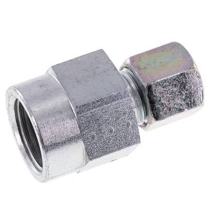 8S & G1/2'' Verzinkt Stalen Rechte Snijringkoppeling Binnendraad voor manometers 630bar ISO 8434 ...