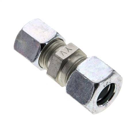 10L & 12L Verzinkt Stalen Rechte Snijringkoppeling 315bar ISO 8434-1 | Tameson.nl