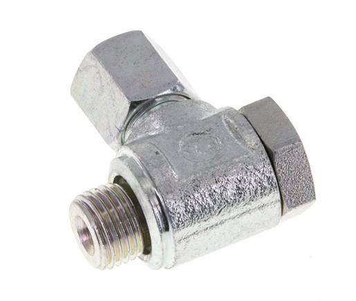 6LL & M10x1 Verzinkt Stalen Swivel Joint Snijringkoppeling Buitendraad 100bar Draaibaar ISO 8434 ...