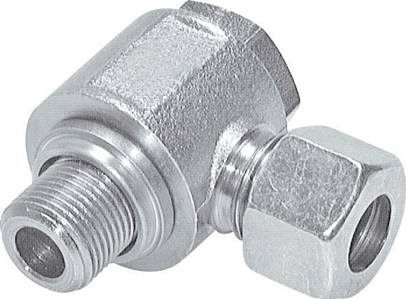 38S & G1-1/2'' Verzinkt Stalen Swivel Joint Snijringkoppeling Buitendraad 250bar Draaibaar ISO ...