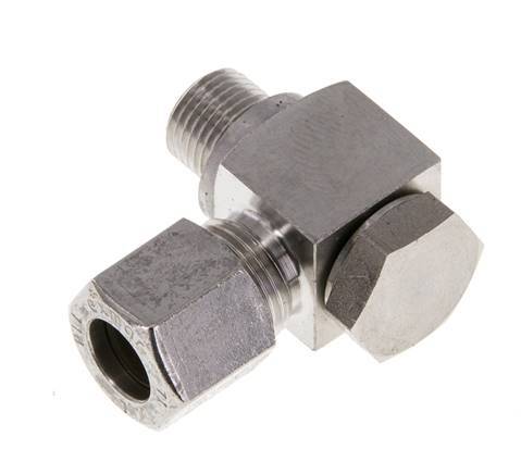 8LL & G1/8'' RVS Swivel Joint Snijringkoppeling Buitendraad 100bar Draaibaar ISO 8434-1 | Tameson.nl