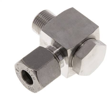 10S & G3/8'' RVS Swivel Joint Snijringkoppeling Buitendraad 400bar Draaibaar ISO 8434-1 | Tameson.nl