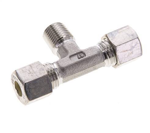 8L & R1/4'' RVS T-stuk Knelfitting Buitendraad 315bar ISO 8434-1 | Tameson.nl