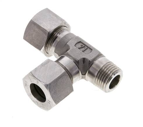 16S & R1/2'' RVS L-vorm Snijringkoppeling Buitendraad 400bar ISO 8434-1 | Tameson.nl