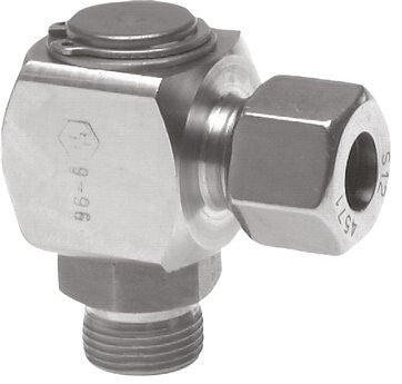 6L & M10x1 RVS Swivel Joint Knelfitting Buitendraad DN 5250bar FKM Dra | Tameson.nl