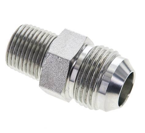 JIC Dubbele Nippel UN 1-1/16''-12 X 1/2'' NPT Staal 210bar | Tameson.nl