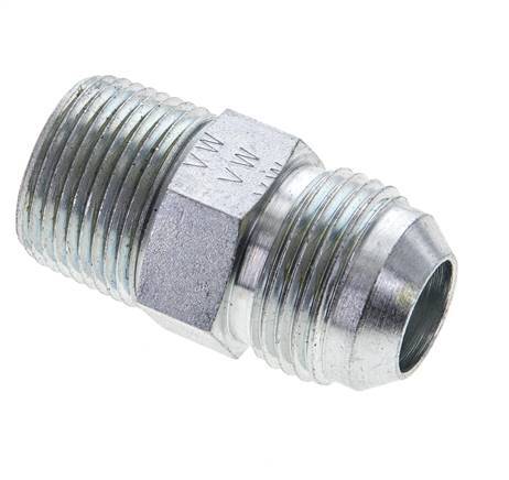 JIC Dubbele Nippel UN 1-1/16''-12 X 3/4'' NPT Staal 170bar | Tameson.nl