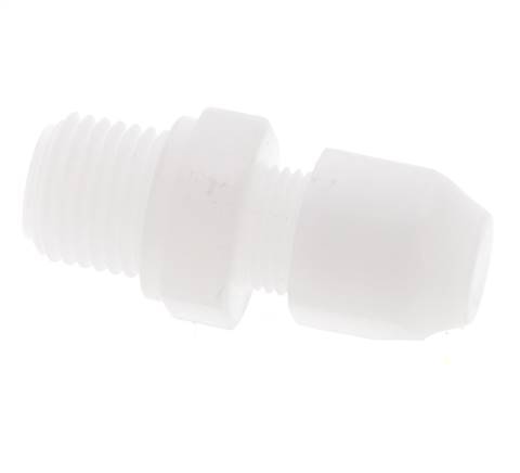 4x6mm & G1/4'' PVDF rechte slangkoppeling met buitendraad 10bar/145psi | Tameson.nl