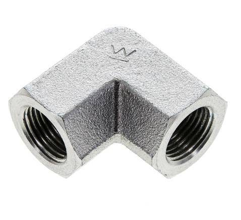 3/8'' NPT Verzinkt Stalen L-Fitting 90graden 210 Bar - Hydrauliek | Tameson.nl