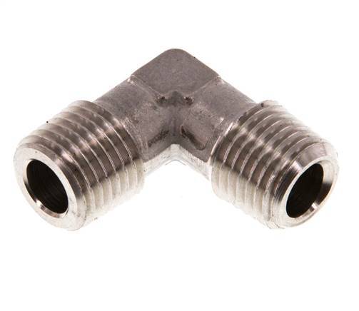 R 1/4'' Buitendraad RVS L-Fitting 90graden 150 Bar | Tameson.nl