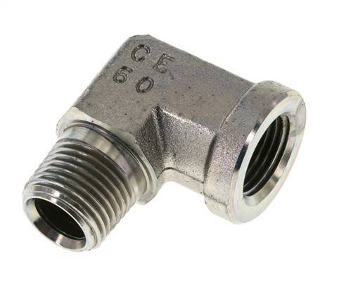 1/2'' NPT x 1/2'' NPT M/F Verzinkt Stalen L-Fitting 90graden 210 Bar - | Tameson.nl