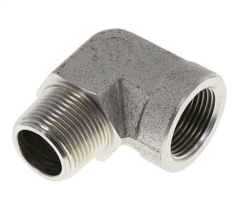 1'' NPT x 1'' NPT M/F Verzinkt Stalen L-Fitting 90graden 140 Bar - Hyd | Tameson.nl