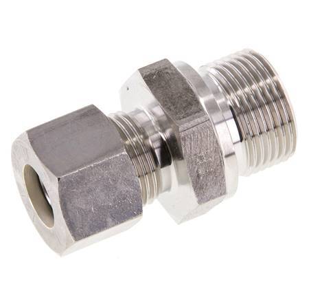 M22x1.5 Buitendraad x 12L RVS Rechte Knelfitting 315 Bar DIN 2353 | Tameson.nl