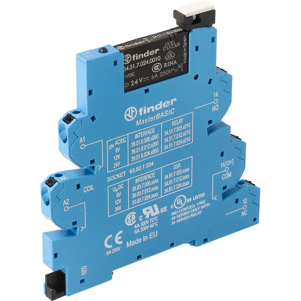 Finder MasterBASIC 6A Interface Relais 24V AC/DC - 39.01.0.024.0060 ...