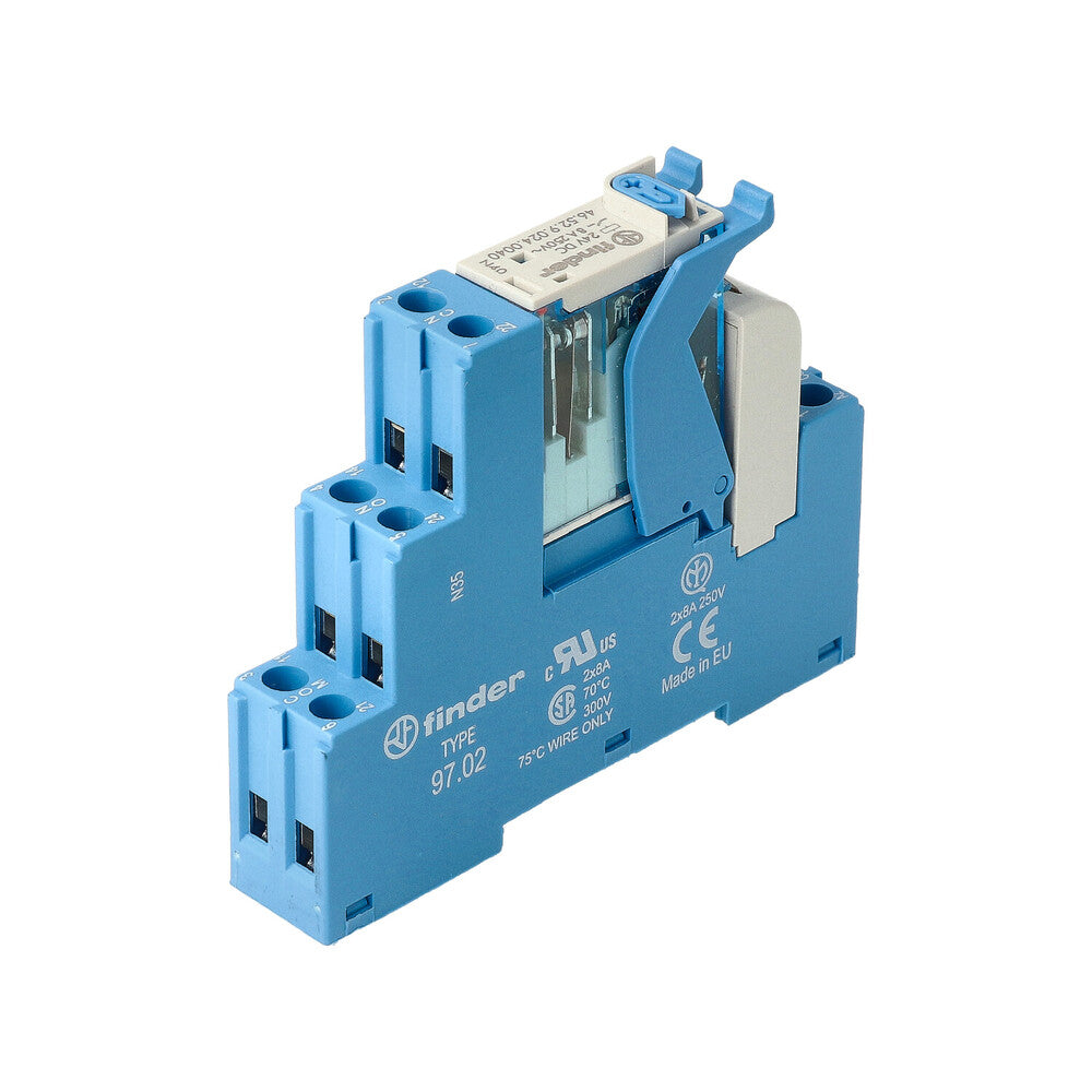 Finder 4C Interface Relais 24VDC 8A Dual CO LED - 4C.02.9.024.0050 | Tameson.nl