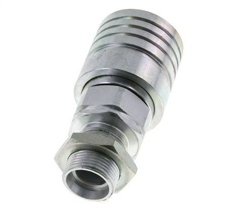 Stalen DN 25 Hydraulische Koppeling Snelkoppeling 22 mm L Knelring ...