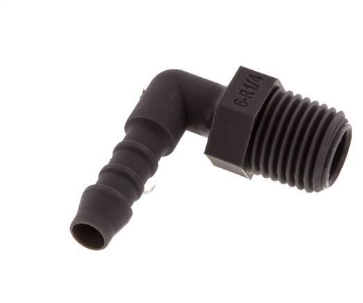 6 mm & R1/4'' PA 6 L-Slangpilaar Met Buitendraad [10 Stuks] | Tameson.nl