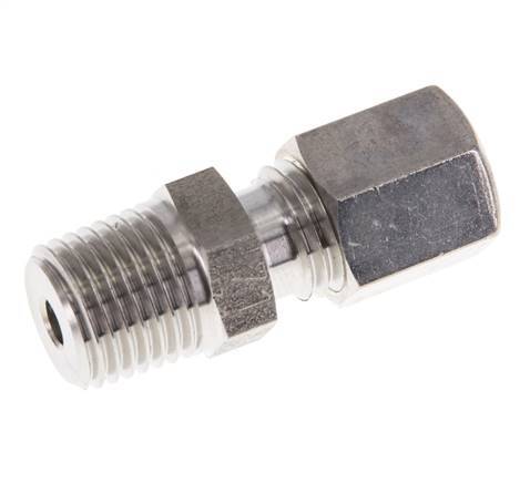 6L & R1/4'' RVS Rechte Knelfitting Buitendraad 315bar ISO 8434-1 | Tameson.nl