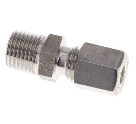 6L & R1/4'' RVS Rechte Knelfitting Buitendraad 315bar ISO 8434-1 | Tameson.nl