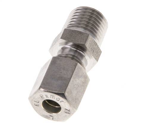 6L & R1/4'' RVS Rechte Knelfitting Buitendraad 315bar ISO 8434-1 | Tameson.nl
