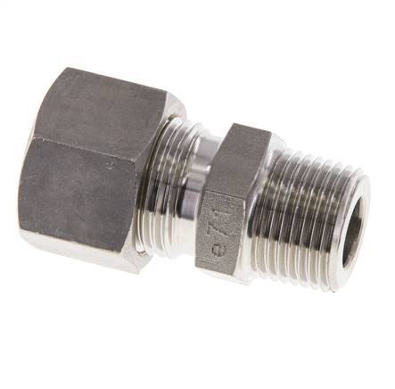 12L & R3/8'' RVS Rechte Knelfitting Buitendraad 315bar ISO 8434-1 | Tameson.nl