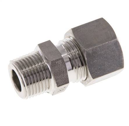 12L & R3/8'' RVS Rechte Knelfitting Buitendraad 315bar ISO 8434-1 | Tameson.nl