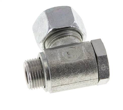 15L & M18x1.5 Verzinkt Stalen Swivel Joint Snijringkoppeling Buitendraad 250bar Draaibaar ISO ...