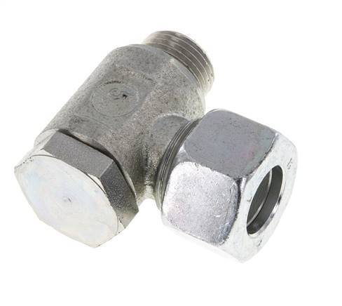 15L & M18x1.5 Verzinkt Stalen Swivel Joint Snijringkoppeling Buitendraad 250bar Draaibaar ISO ...