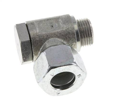 15L & M18x1.5 Verzinkt Stalen Swivel Joint Snijringkoppeling Buitendraad 250bar Draaibaar ISO ...