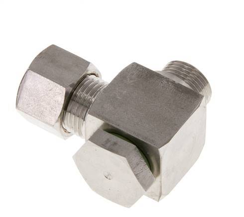 12L & G3/8'' RVS Swivel Joint Knelfitting Buitendraad 315bar Draaibaar ISO 8434-1 | Tameson.nl