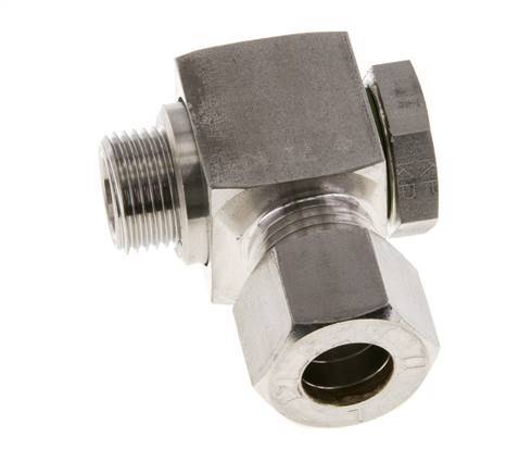 12L & G3/8'' RVS Swivel Joint Knelfitting Buitendraad 315bar Draaibaar ISO 8434-1 | Tameson.nl
