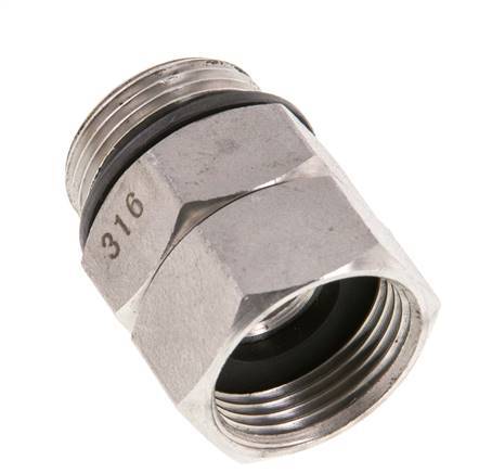 Draaidoorvoer G3/4 '' Binnendraad X Buitendraad Warm Water RVS FKM 30bar | Tameson.nl