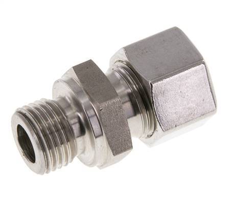 M16x1.5 Buitendraad x 12L RVS Rechte Snijring Koppeling 315 Bar DIN 2353 | Tameson.nl