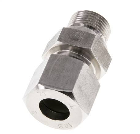 M20x1.5 Buitendraad x 14S RVS Rechte Snijring Koppeling 630 Bar DIN 2353 | Tameson.nl