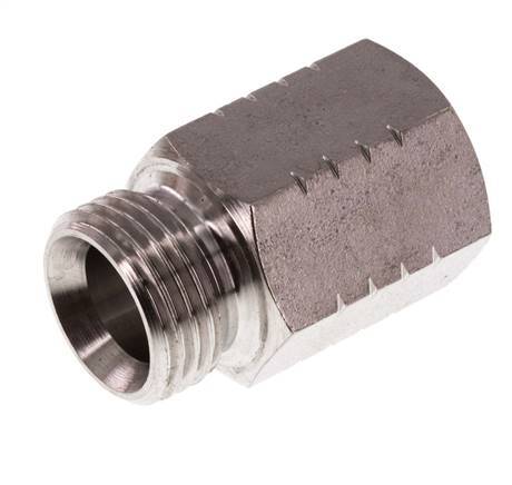G 1/2'' x 1/2'' NPT M/F RVS Verloopring 40 Bar - Hydrauliek | Tameson.nl