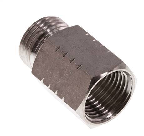 G 1/2'' x 1/2'' NPT M/F RVS Verloopring 40 Bar - Hydrauliek | Tameson.nl