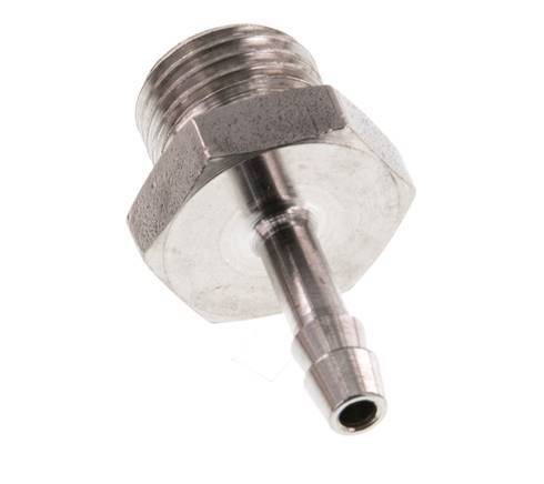 G 1/4'' Buitendraad x 4mm RVS Slangpilaar 40 Bar | Tameson.nl