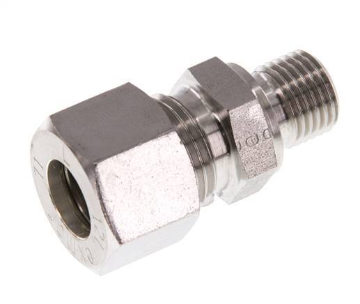 G 1/4'' Buitendraad x 12L RVS Rechte Knelfitting 315 Bar DIN 2353 | Tameson.nl