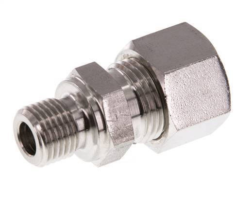 G 1/4'' Buitendraad x 12L RVS Rechte Knelfitting 315 Bar DIN 2353 | Tameson.nl