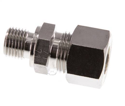 G 1/4'' Buitendraad x 12L RVS Rechte Knelfitting 315 Bar DIN 2353 | Tameson.nl