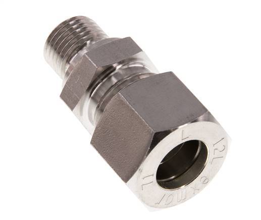 G 1/4'' Buitendraad x 12L RVS Rechte Knelfitting 315 Bar DIN 2353 | Tameson.nl