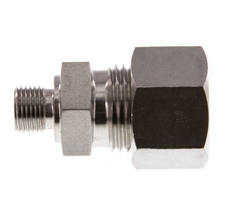 G 1/8'' Buitendraad x 12L RVS Rechte Knelfitting 315 Bar DIN 2353 | Tameson.nl